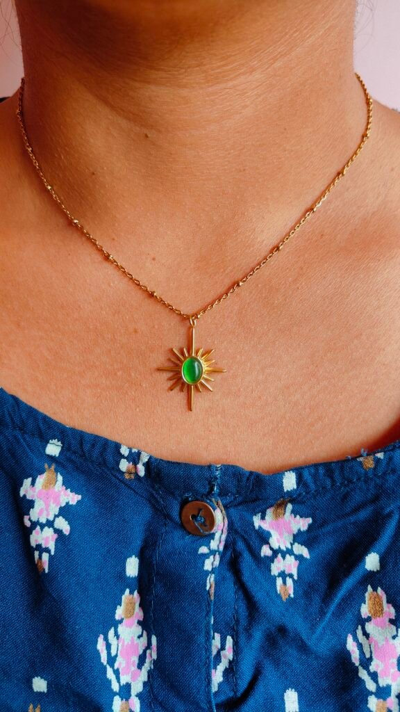 Sun pendant chain - tharikaelegance.in
