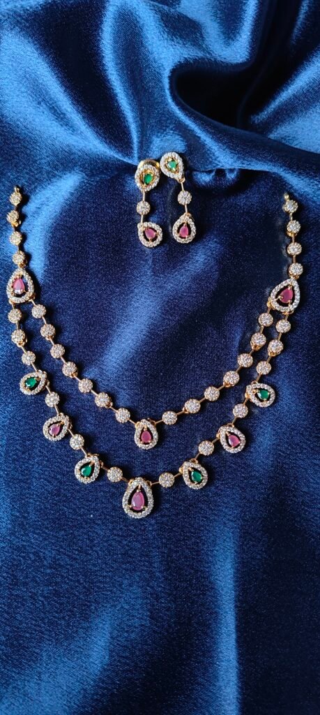 Double Layer Chain Necklace | Trendy Layered Imitation Jewellery ...
